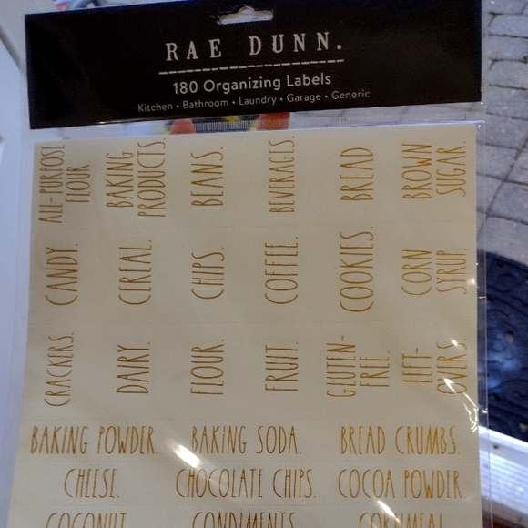 Rae Dunn | Other | New Rae Dunn Clear Organizing Labels 8 Stickers ...